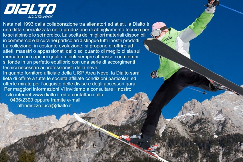 UISP - Neve - Sportwear con Dialto