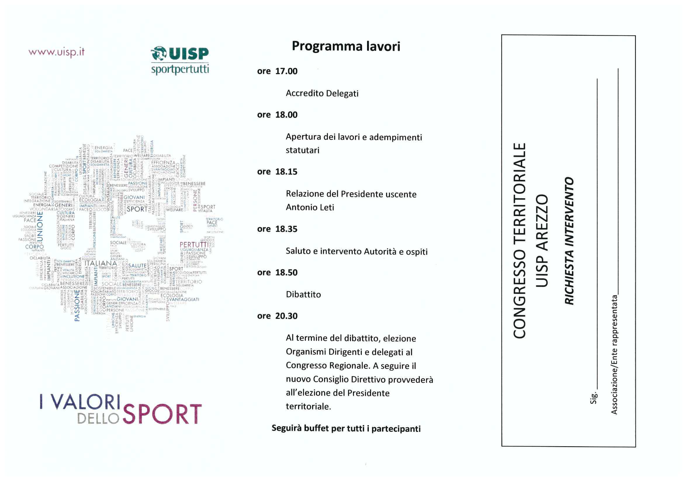 UISP - Arezzo - IL PRESIDENTE NAZIONALE DELL'UISP FILIPPO FOSSATI AL ...