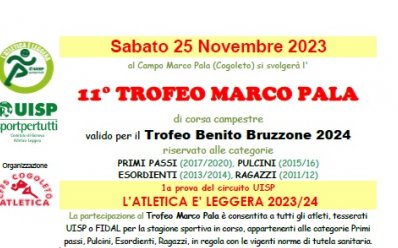 UISP - Genova - Disponibili le classifiche del Trofeo Marco Pala