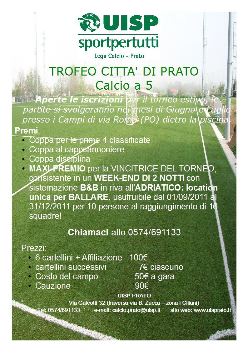 UISP - Prato - Trofeo Città di Prato calcio a 5